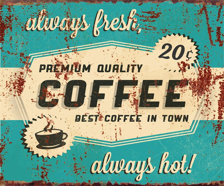 Poster Café Vintage - Éternel Vintage